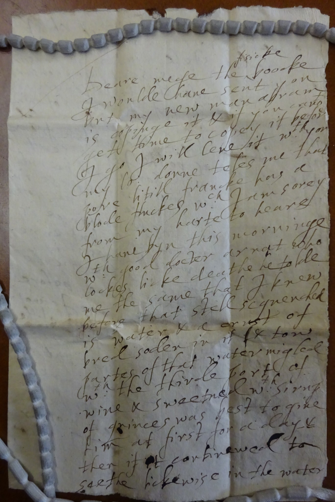 Copying a recipe book of physic circa 1638 – Objects and the archive